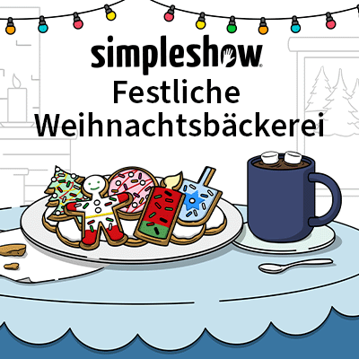 ☃️ ️ Frohe Festtage wünscht simpleshow! 🍪🥛